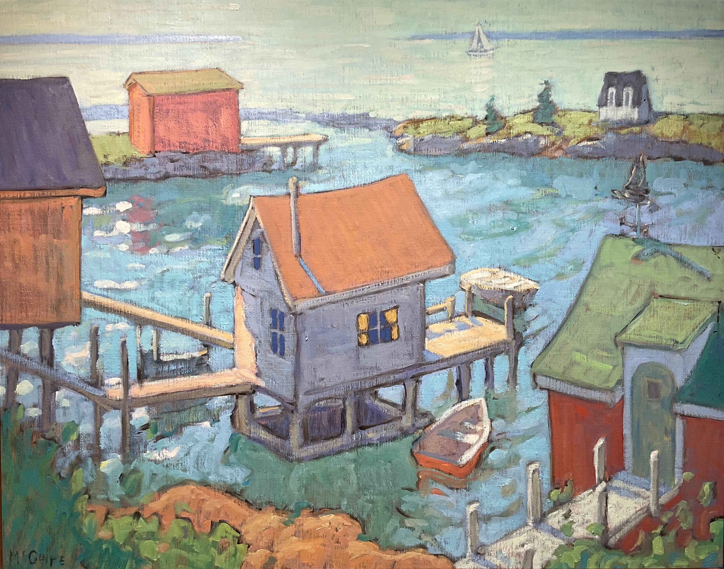 The Yellow Curtains (Blue Rocks) – The Prow Gallery